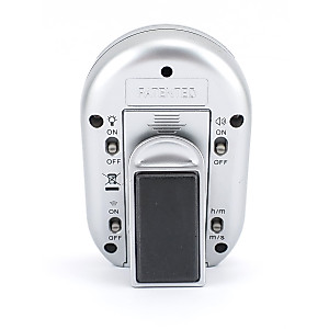 General Tools TI150 3-in-1 Kitchen Timer - for Visually/Hearing Impaired, Loud Environments and Classrooms (Red Flasher, Loud Beeper, Vibration) , Gray