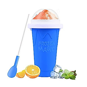 Slushie Maker Cup, Slushy Maker Frozen Magic Squeeze Cup Cooling Maker Cup Freeze Mug Milkshake, Portable Squeeze Ice Cup for Everyone