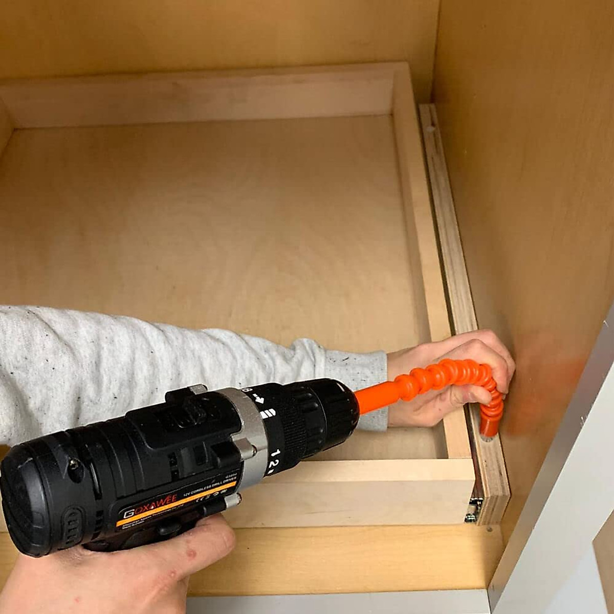 COUVER Pull Out Soft Close Cabinet Organizer, Wood Drawer Slide Out Shelves for Kitchen, 16.5"(W) x 21.25"(D) X 4"(H), Soft-Close Rail with Spacer, Side Mount, Bottom Mount