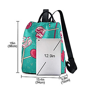 J JOYSAY Candy Valentines Day Backpack Purse for Women Anti-Theft Travel Backpack Fashion Backpack Handbags Travel Laptop Backpack for Women Girls Teen