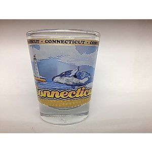 Connecticut State Shot Glass Wraparound