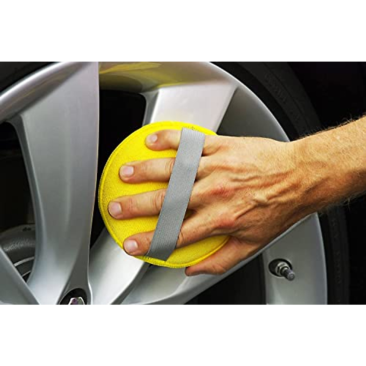 Glart 46PP Microfibre Hand polishing Sponge Set of 6, 130x25 mm, Wax applicator pad for waxes, Polishes, Paint Cleaner, car Polish, Motorcycle Polish,Instead of polishing Machine