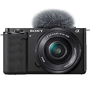 Sony ZV-E10 Mirrorless Alpha APS-C Vlog Camera Body and 16-50mm F3.5-5.6 Zoom Lens ILCZV-E10L/B Black Bundle with Deco Gear Photography Case + Extra Battery + Photo Video Software & Accessories Kit