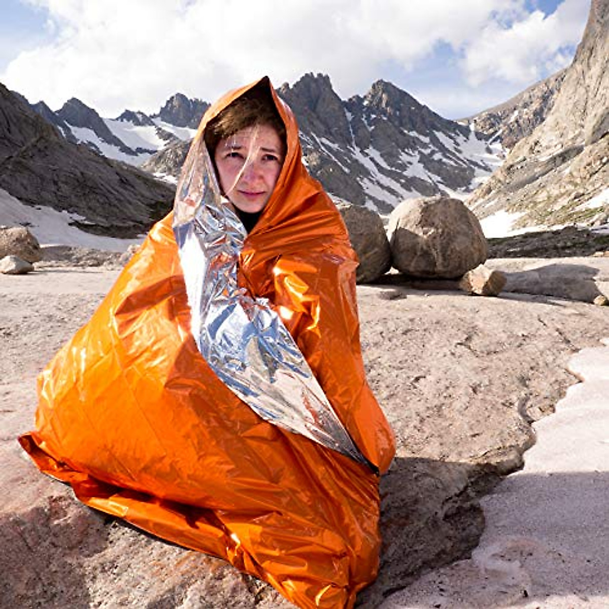 S.O.L. Survive Outdoors Longer Emergency Blanket, Model Number: BMC0140-1222