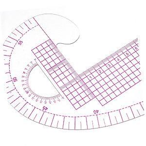 COHEALI All-in-one Sewing Ruler Set 15 Pieces Metric Imperial Rulers French Curve Tailor Ruler for Dressmaking Quilting Sewing Projects