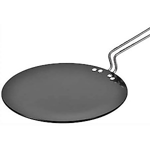 Sahishnu Online & Marketing Hard Anodized Aluminium Tawa,Hard Anodized Cookware,Hard Anodized Concave Tawa,Naan Roti Chapati Tawa,Diameter-275mm,Thickness-4mm,Size-11