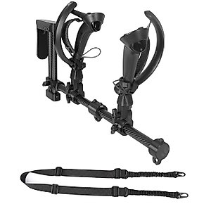 DeadEyeVR Annihilator 2 - VR Magnetic Carbon Fiber Rifle Adapter Stock Controller Attachment Accessory for Virtual Reality (Index - Sling - Standard)