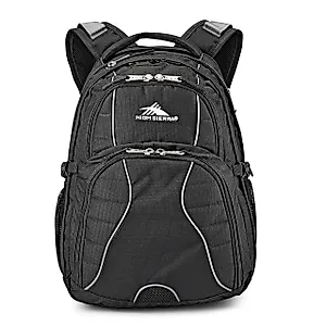 High Sierra Swerve Laptop Backpack, Black, One Size