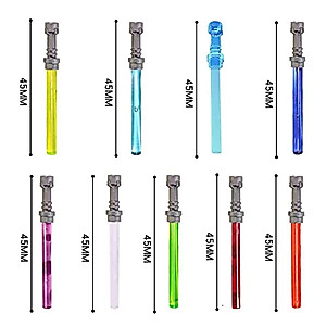 MOOXI-MOC 29Pcs Sci-fi Space Wars Minifigs Spray Paint Weapons Packs Set,Small Particle Building Block Toy Kit Compatible with Mainstream Brand