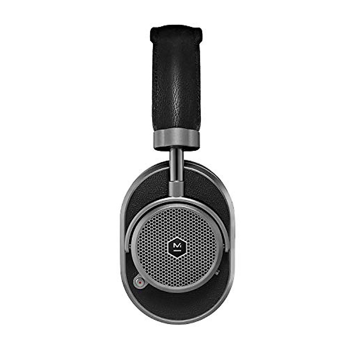 Master & Dynamic MW65 Active Noise-Cancelling (ANC) Wireless Headphones –, Bluetooth Over-Ear Headphones with Mic - Gunmetal/Black Leather (Renewed)