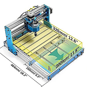SainSmart Genmitsu CNC Router Machine 3018-PROVer Kit + 3018 Y-Axis Extension Kit for Most 3018 CNC