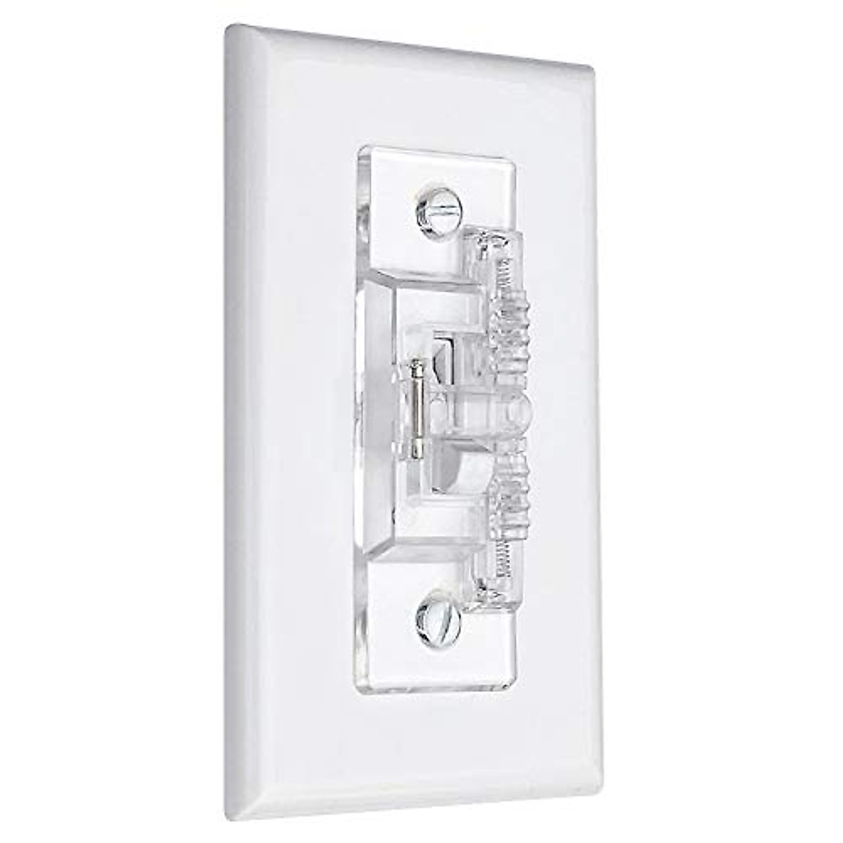 Light Switch Guard, ILIVABLE Child Proof Wall Switch Plate Protects Your Lights or Circuits from being Accidentally Turned On or Off by Children and Adults (Clear)