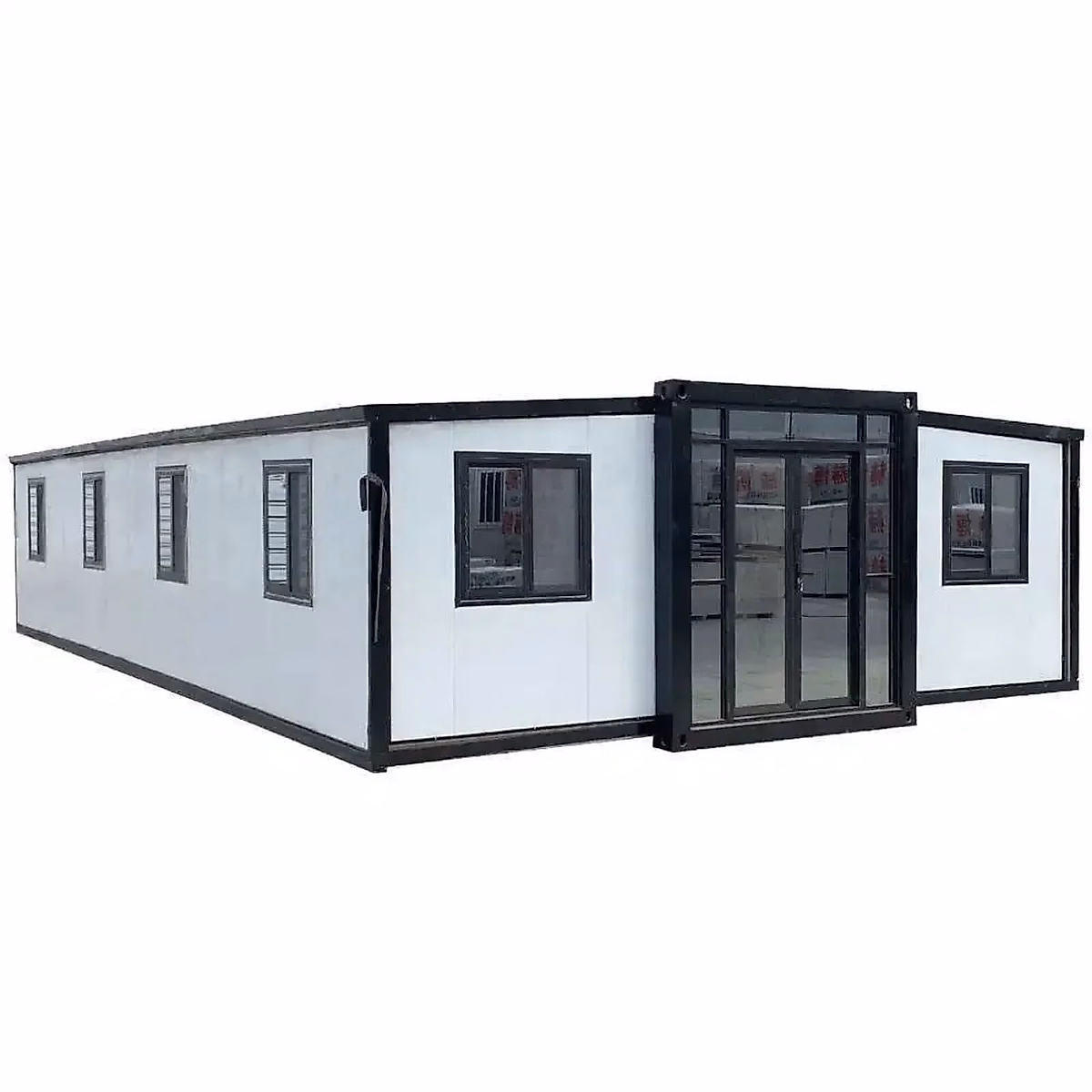 Factory Direct Supply 20Ft Expandable Container Houses Prefab Living Villa Folding Portable Mobile Houses to Live in Customizable 1 2 3 4 bedrooms, Equipped with Kitchen and Bathroom Tiny Homes 40ft