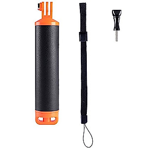 Suptig Floating Hand Grip Handle Mount Pole Mount Handle Mount Accessories For Gopro Hero 11 Hero 10 Hero 9 Hero 8 Hero 7 Hero 6 Hero 5 Hero 2018 Hero 4 Hero Session Gopro Max and AKASO Action Cameras