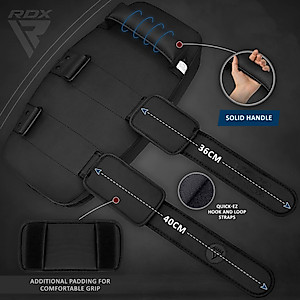 RDX Maya Hide Leather Kickboxing Thai Pad for Knees Elbows Kicks Punches, Black, Single