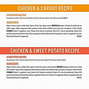 Purina Beyond Natural, Pate, High Protein Wet Dog Food Variety Pack, Organic Chicken Recipes - (2 Packs of 6) 13 Oz. Cans