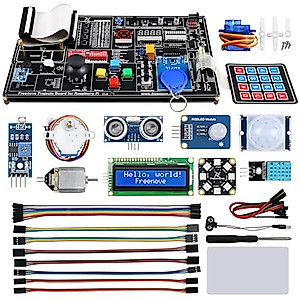 Freenove Projects Kit for Raspberry Pi 5 4 B 3 B+ 400 Zero 2 W, Simple Wiring, 860-Page Detailed Tutorial, Python C Java Scratch Processing Code, 132 Projects (Raspberry Pi NOT Included)