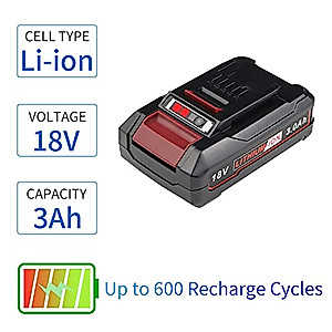 Powerost 3Ah 18V Replacement Battery Compatible with All Einhell Tools X-Change 4511396 4511437neu 4511437OVP PXBP-300 PXBP-600 PX-BAT52 Garden Cordless Power Tools Battery