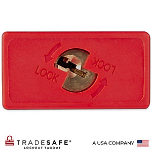 TRADESAFE Lockout Tagout Lock Sets, 10 Red Keyed Alike Safety Padlocks, 2 Keys Per Lock, OSHA Compliant Loto Locks, for Lock Out Tag Out Stations - Premium Grade