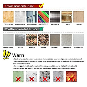 Peel and Stick Tile Stickers DIY for Home Decor- (Pack of 25) 4x4 Inch Easy to Peel and Stick Wall Tile Decals - Matte Finish Laminated for Kitchen Backsplash Wall Stairs Furniture Staircase