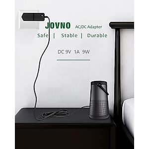 JOVNO 9V 1A Power Supply, 100-240V AC to DC 9V 800mA 500mA Adapter with 5.5x2.5mm Tip for Arduino, NES, RCBS Chargemaster, Breast Pump, Elliptical Machine, Security System, Speaker, LEDs