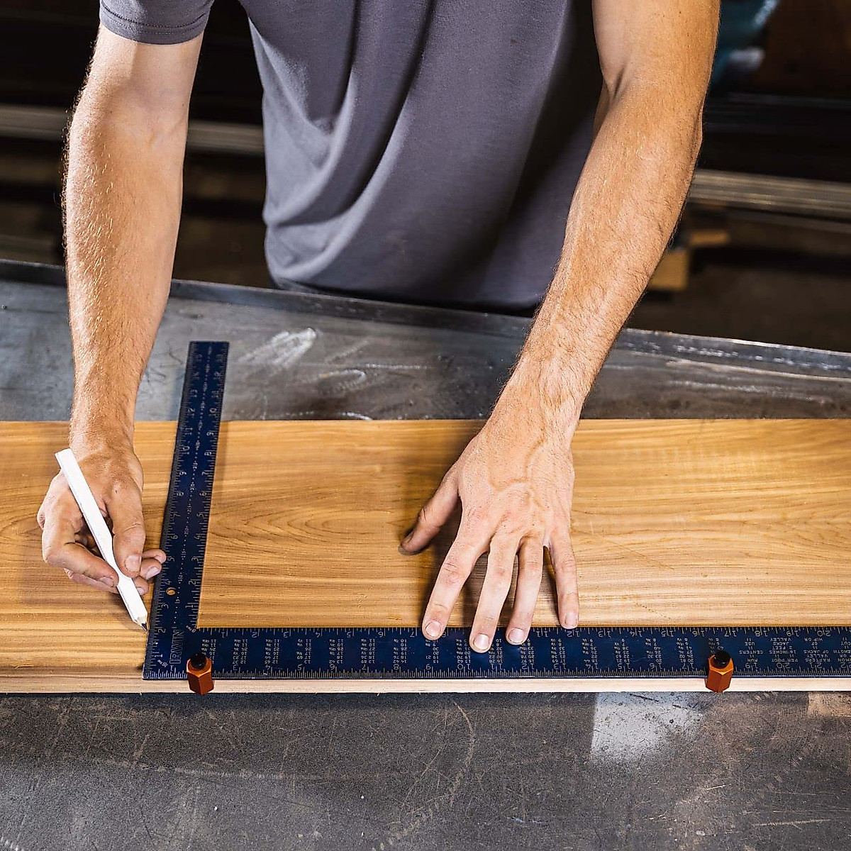 Easy Grip Orange Stair Gauges, Framing Square Attachments Bright Orange, Rafter Layout & More, Sold in Pairs-LS Creations