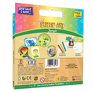Imagimake Stamp Art Jungle | Easter Crafts for Kids Ages 3-5 | Easter Basket Stuffers for Toddler | Easter Toys | Easter Gifts for Toddlers | Easter Gifts for Girls & Boys 3, 4, 5, 6, 7, 8 Years