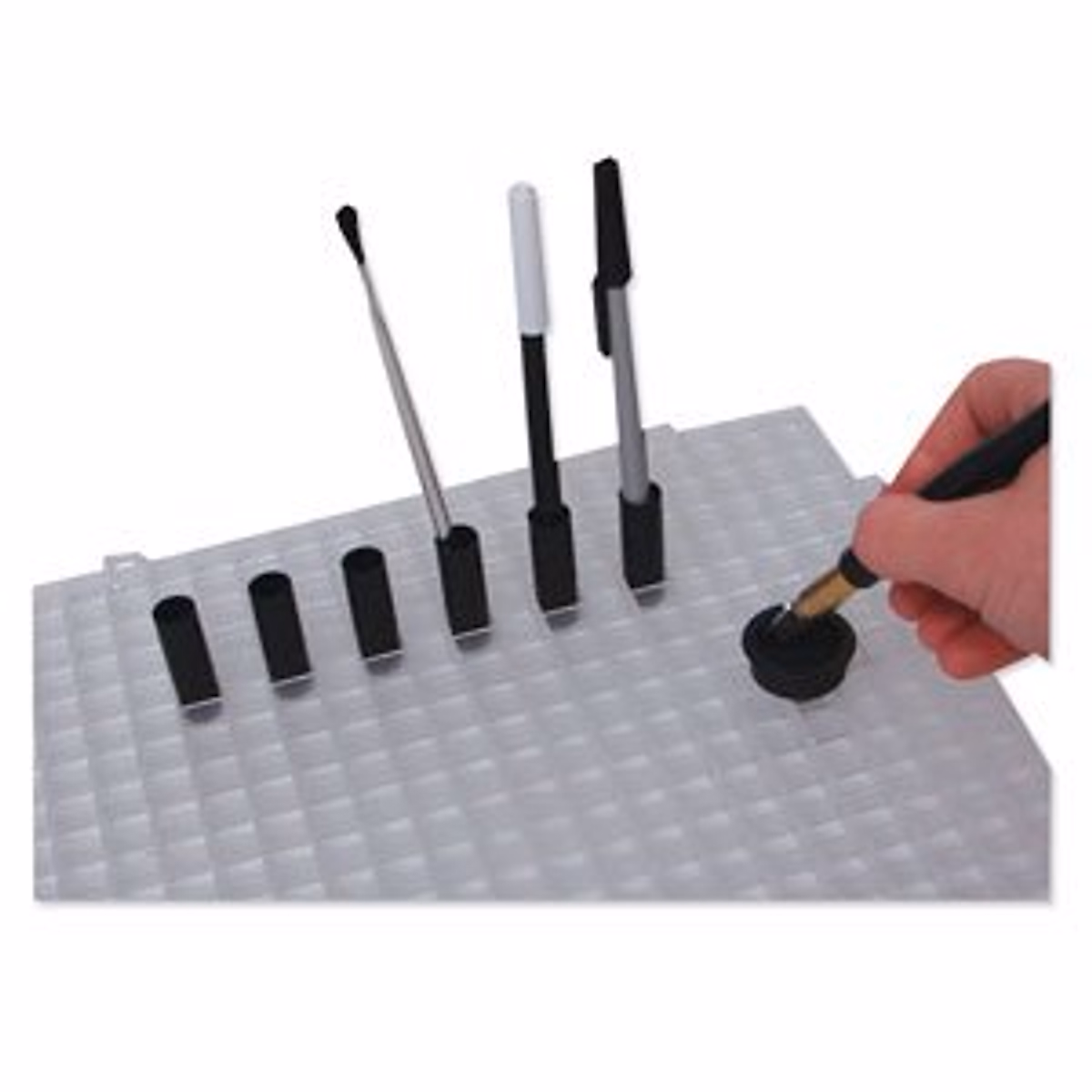 Creator's Waffle Grid 2-Pack - Seen On HGTV/DIY Cool Tools Network - 100% USA Solid Bottom Modular - Glass Cutting, Small Parts, Liquid Containment, Grow Room, Medical - Home, Office, Clinic, Shop