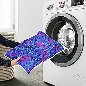 Trees Bright Pink Laundry Mesh Bag Delicates Lingerie Laundry Wash Bag Heavy Duty with Zipper Clothing Washing Bags for Packing Travelling Washing