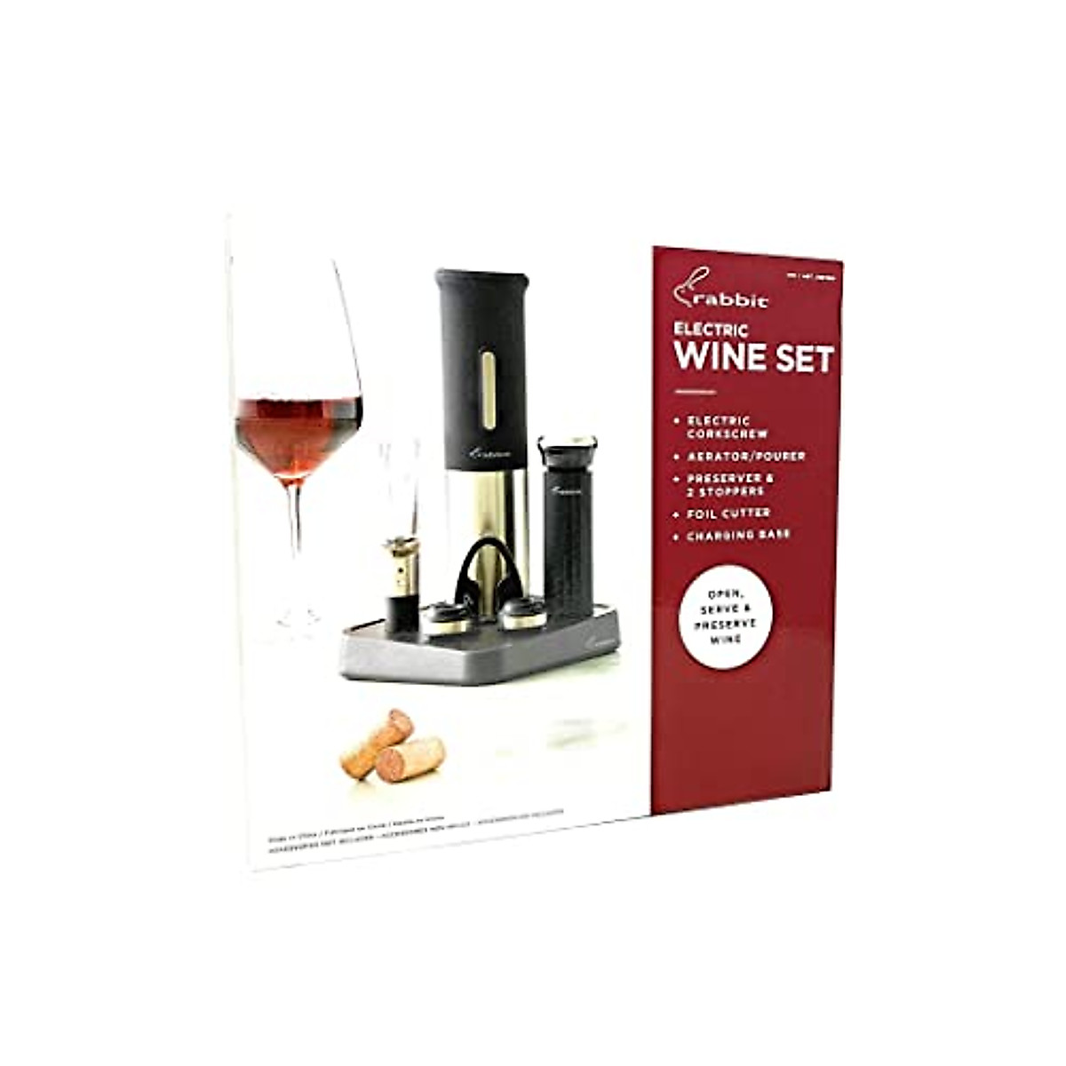Rabbit Electric Wine Opener Set
