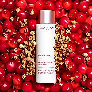 Clarins Bright Plus Treatment Essence | Visibly Brightens and Targets Dark Spots | Promotes Dewy, Even Skin Tone | Hydrates and Mattifies | 98% Natural Ingredients | Acerola Extract, Rich In Vitamin C