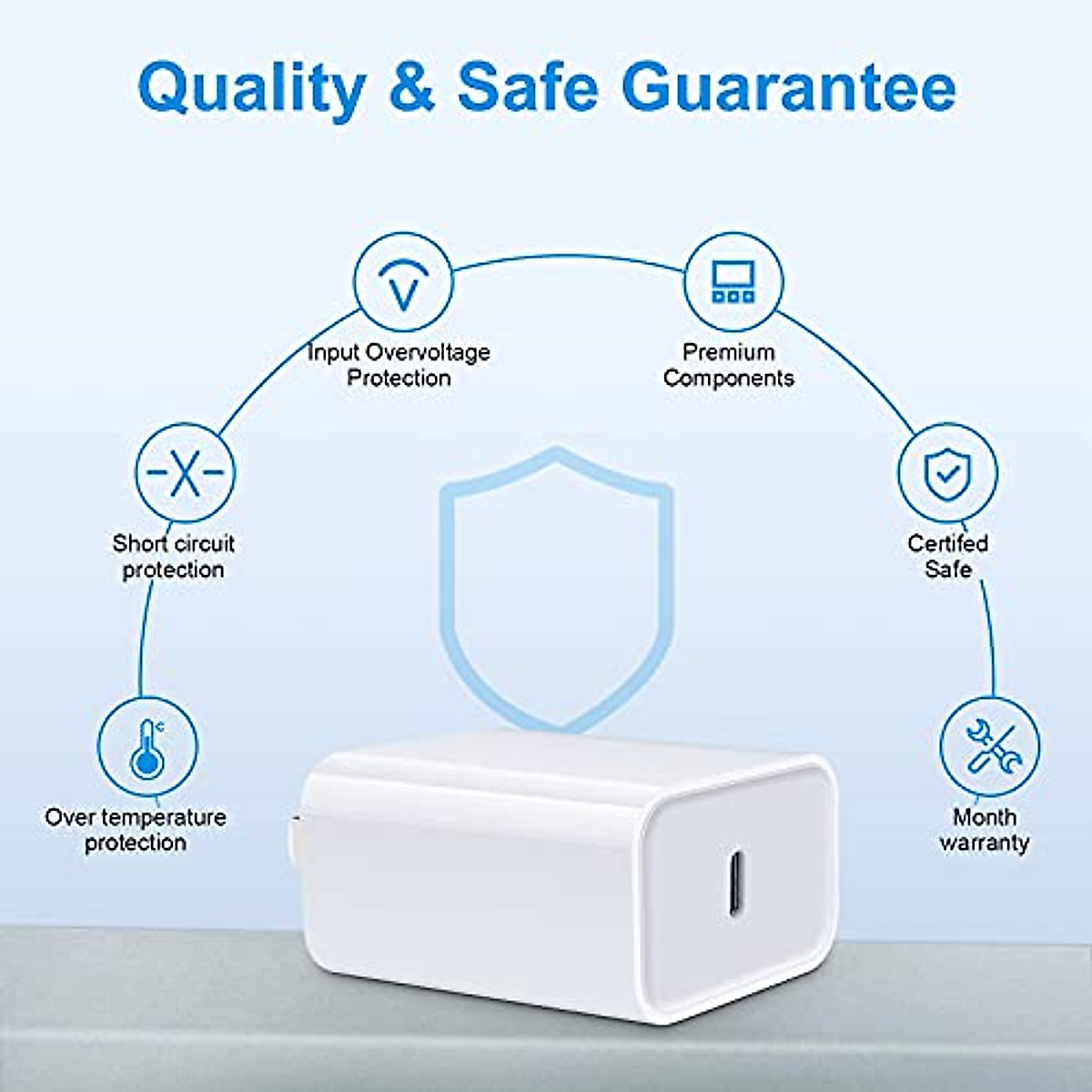 USB C Charger Block,20W PD 3.0 Fast Charger Block USB C Box Plug Brick Cube for iPhone 14/13 Mini/Pro Max,12,SE,11,Samsung Galaxy A53 5G,A52,A42,A32,A13,A12,A03S,S22 Ultra,S23,S22, S21 FE 5G,S20 S10