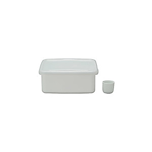 野田琺瑯(Nodahoro) Noda Horo TK-58 Pickle Container, Enamel, Square Shape, Storage Container, Large Size, Bran Pickled Beauties, Made in Japan White Series