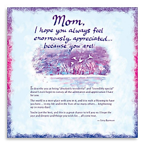 Blue Mountain Arts 2021 Wall Calendar "Mom, Thank You for a Lifetime of Love" 12 x 12 in. 12-Month Hanging Wall Calendar Is a Sweet Gift for a Wonderful Mother