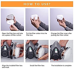 5N11 Particulate Filter Compatible with 5P71, Installed on 501 Filter Retainer Replacement for 6200 6001 6800 7000 (10PCS)
