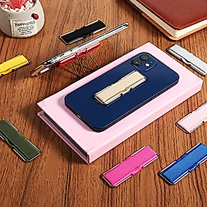 Weewooday 9 Pieces Finger Strap Phone Holders Elastic Phone Strap Stands Phone Handle Grips Elastic Finger Holders Finger Strap Stands for Smartphones, Small Tablets, 9