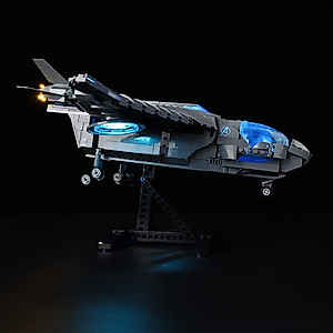 Kyglaring LED Lighting Kit (No Model) Designed for Lego Marvel The Avengers Quinjet 76248 Spaceship Model Building kit - without Lego Set(Classic Version)