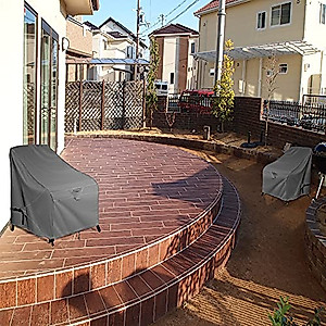 Patio Chair Covers 2 Pack-35 W x 37" D x 32" H,Lounge Deep Seat Cover,Heavy Duty and Waterproof Outdoor Lawn Patio Furniture Covers,Provide a Great Fit and All Weather Protection,Grey