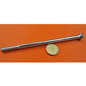 8.8 Zinc Steel Bolts PT M8 x 1.25 mm x 160 mm Long 10 pcs