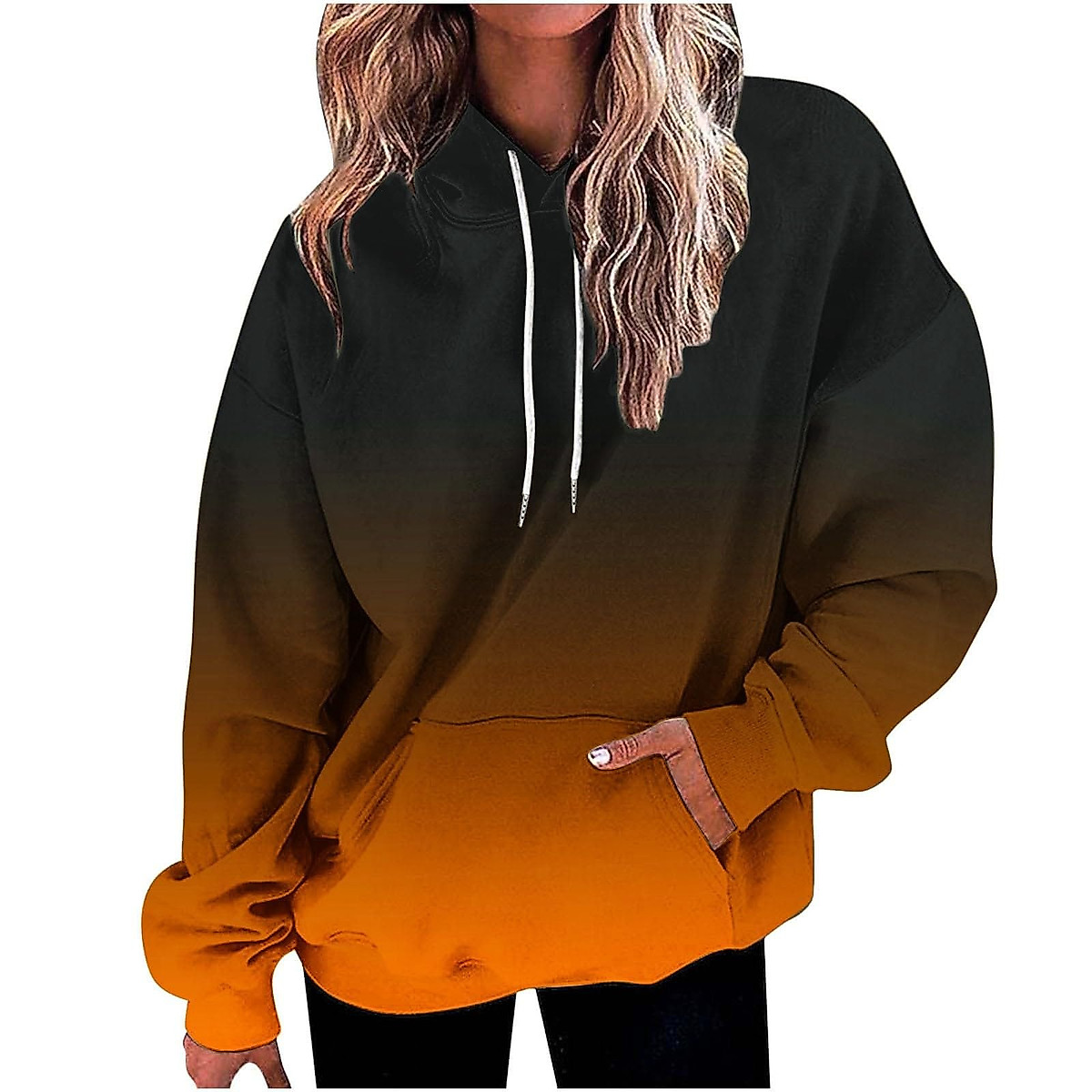 SHAOBGE 2023 Soft Oversized Sweatshirts Women Lady Fashion Top Blouse Zip Up Hoodies For Girls Big Deal Days My Recent Orders Deals Of The Day