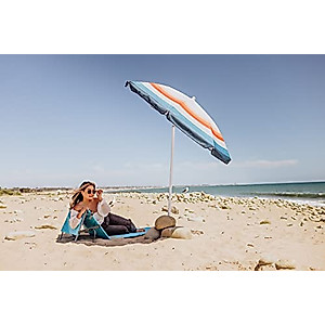 ONIVA - a Picnic Time brand Beachcomber Portable Beach Mat, Soft Beach Lounger, Backpack Beach Chair & Tote