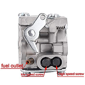 Hipa WT-827 Carburetor with Fuel Filter Tune-Up Kit for MTD Bolens BL100 BL150 BL250 BL410 Yard Man Machines YM70SS 120R 121R 2800m Y28 Y725 YM1000 YM1500 YM320BV YM400 Weedeater
