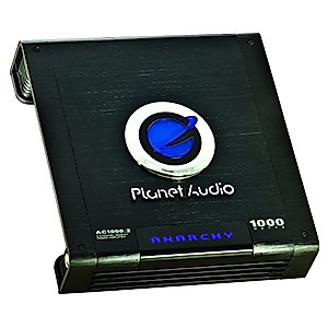 Planet Audio AC1000.2 2 Channel Car Amplifier - 1000 Watts, Full Range, Class A/B, 2-4 Ohm Stable, Mosfet Power Supply, Bridgeable