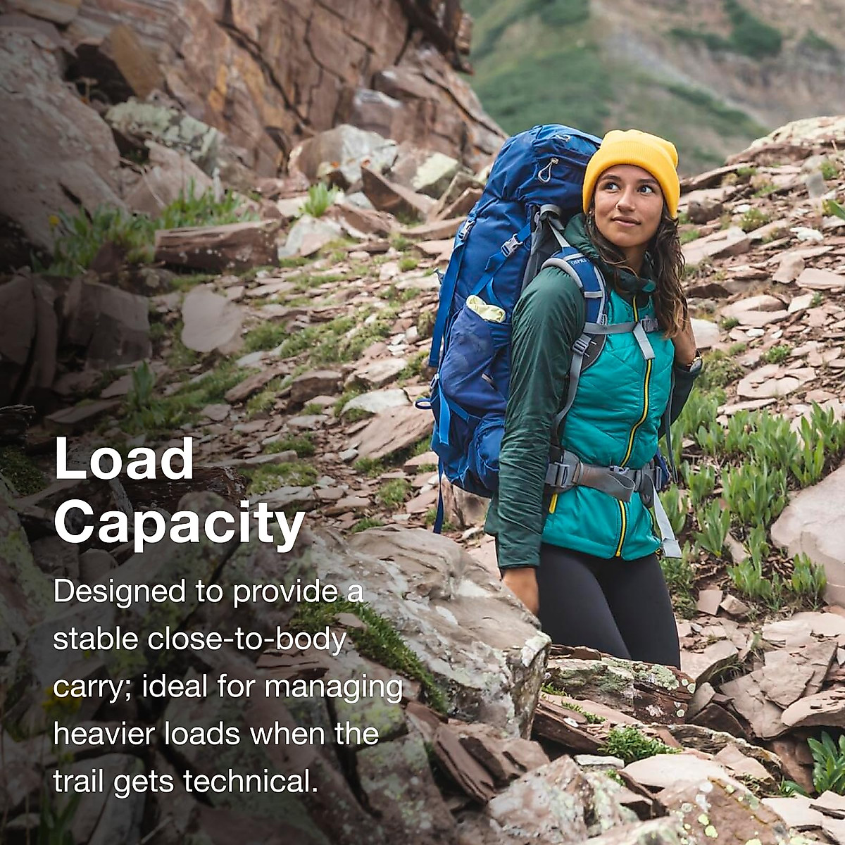 Osprey Ariel 55 Women's Backpacking Backpack , Ceramic Blue, Medium/Large