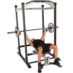Fitness Reality X-Class Light Commercial High Capacity Olympic Power Cage, Without Lat Pull-Down Attachment, Grey
