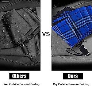 ElifeAcc Windproof Travel Umbrella, Golf Rain Umbrellas for Men & Women - UMBRELLAS Spectrum Popular Style for Travel, Camping, Hiking, Backpacking, Fishing and Other Outdoor Activities