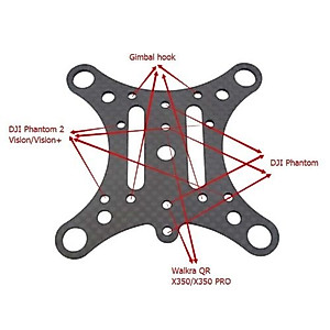 Hobbypower Anti-Vibration Set for Gopro Hero DJI Phantom 2 Vision Plus Walkera Qr X350 PRO