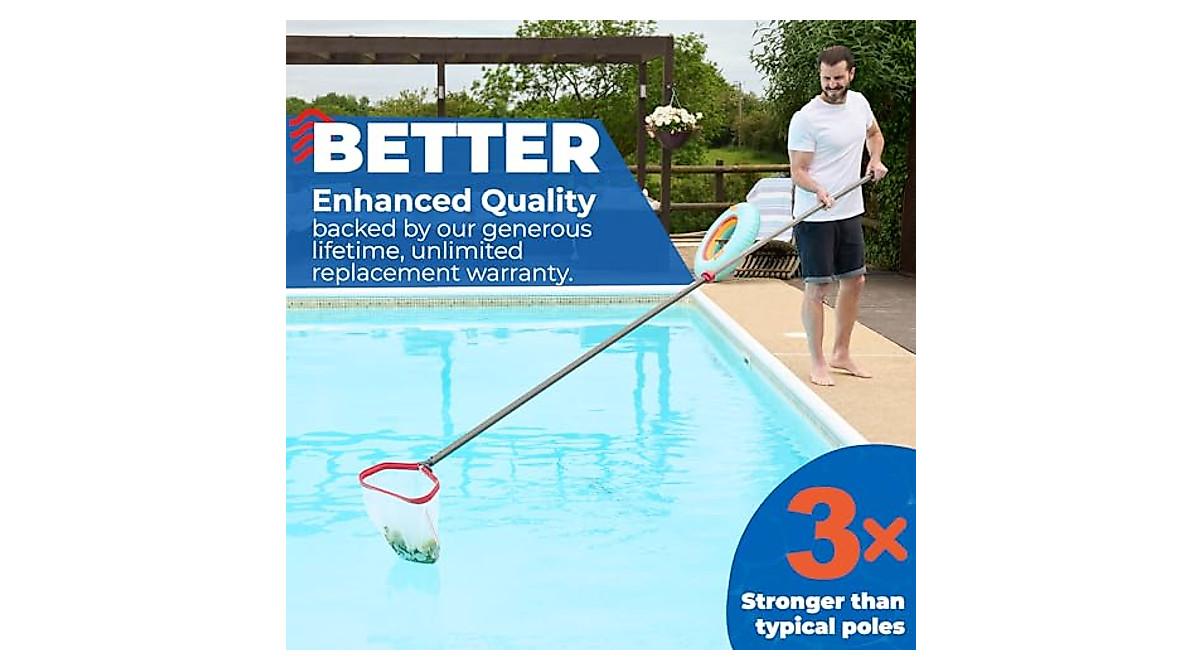 ProTuff Telescopic Pool Pole - 16ft Heavy Duty