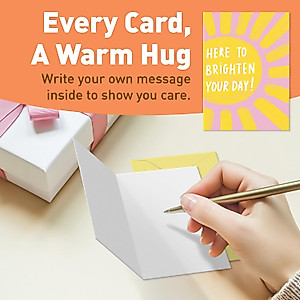 S&O Fun Thinking of You Cards with Envelopes - Colorful Thinking of You Card Pack of 24 Box - Blank Inside Encouragement Cards with Envelopes - Bulk Boxed Greeting Cards Assorted Designs