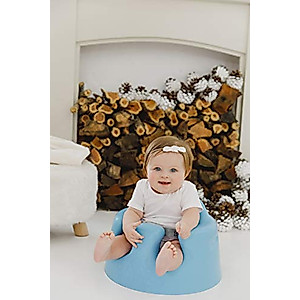 Bumbo Floor Seat for Infants and Babies, 3 to 12 Months, Foam Support Chair for Comfortable Sitting – Powder Blue